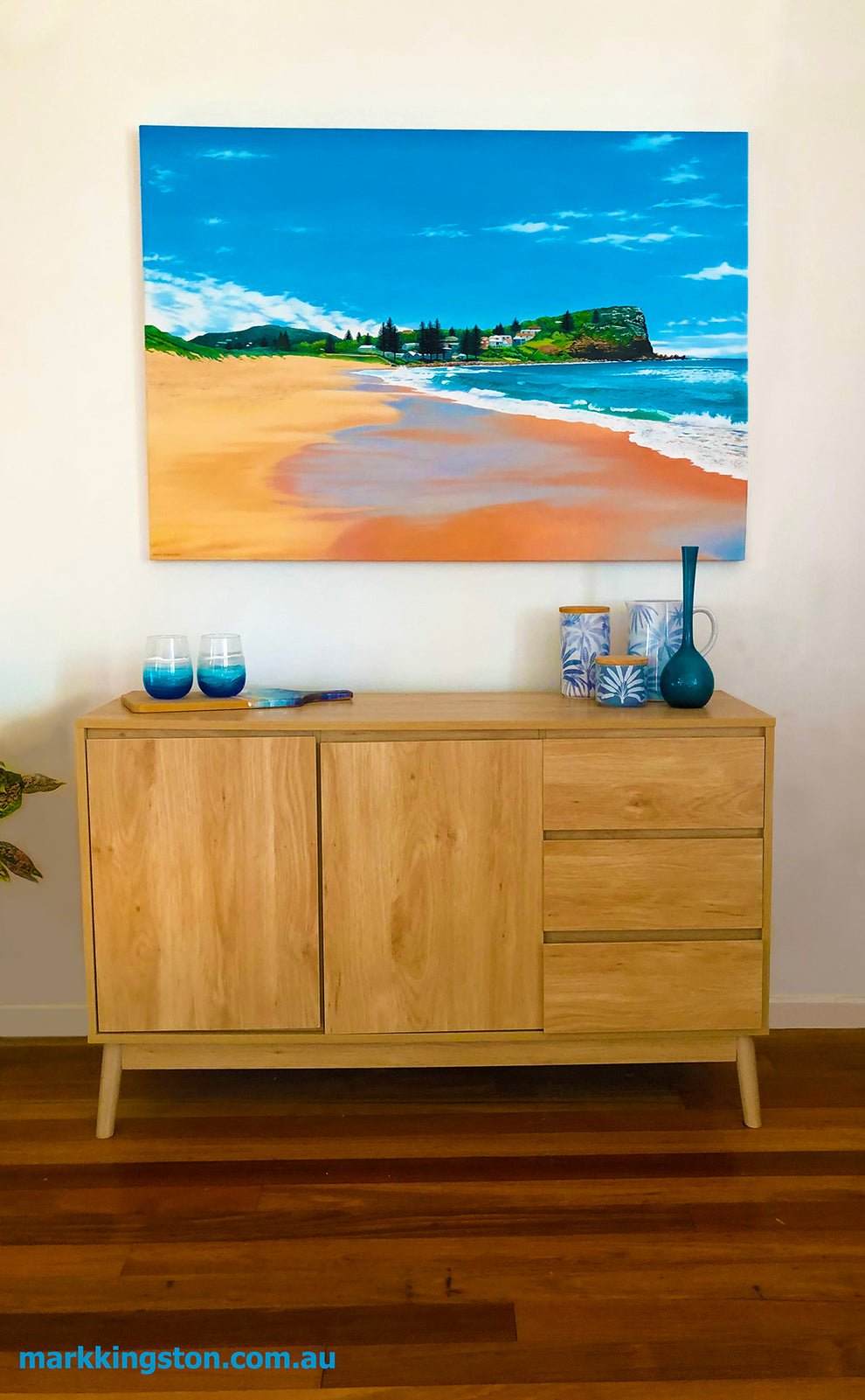 Avalon Beach: Original Oil Painting – Mark Kingston